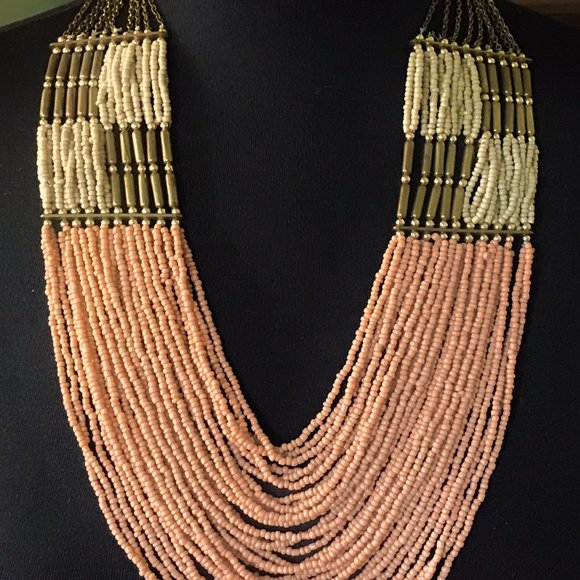 Jewelry | Vintage Necklace Bohemian Style Multistrand Seed Bead | Poshmark